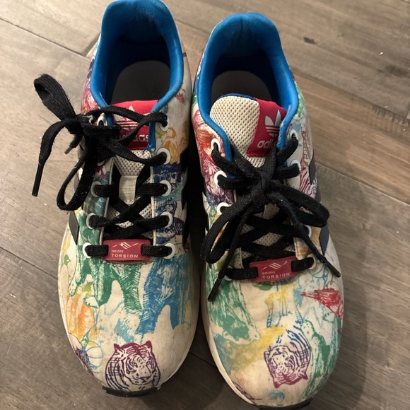 adidas | Shoes | Adidas Colorful Animal Print Sneakers | Poshmark